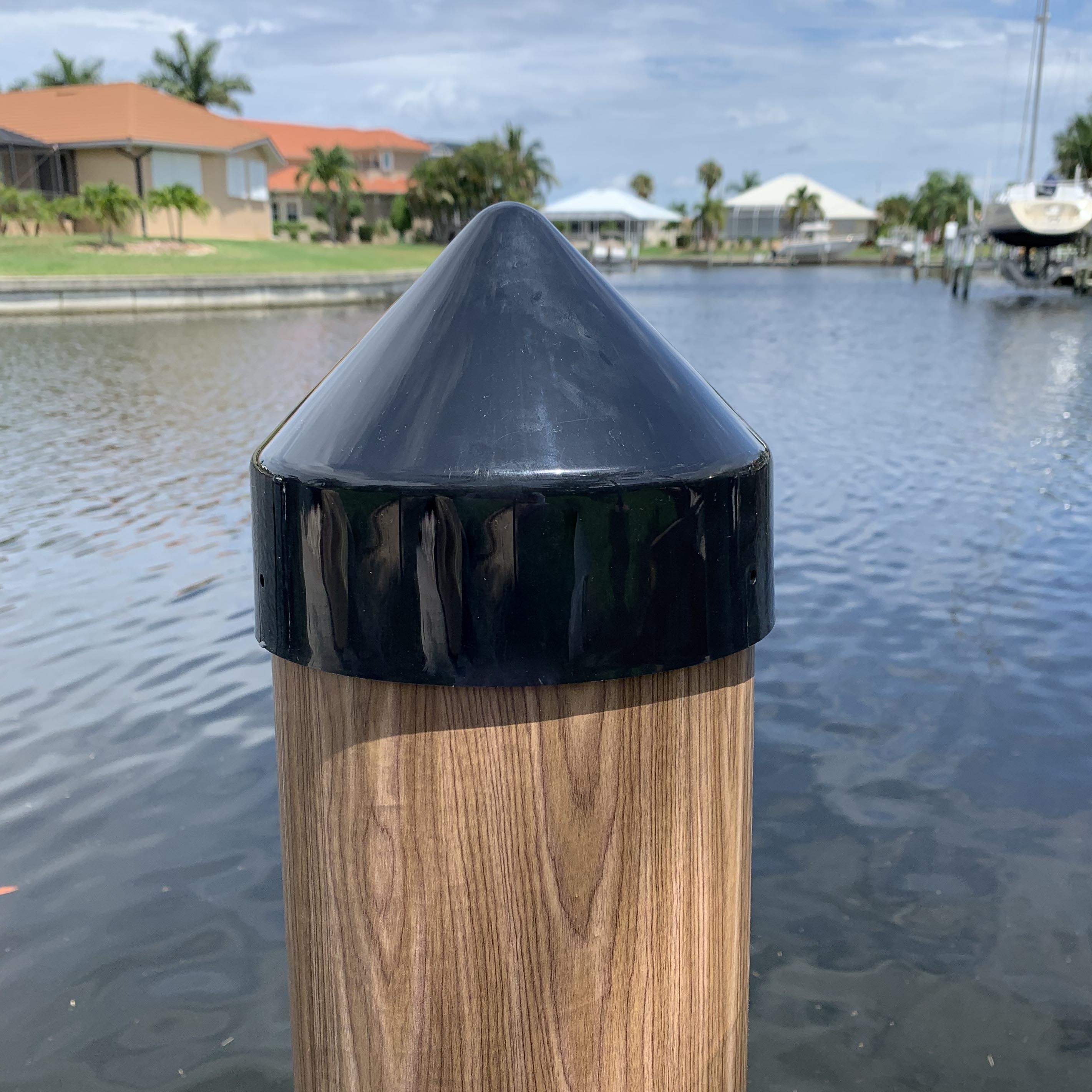 DokCap - Pre-drilled Piling Cap | DokLite by Dock Life