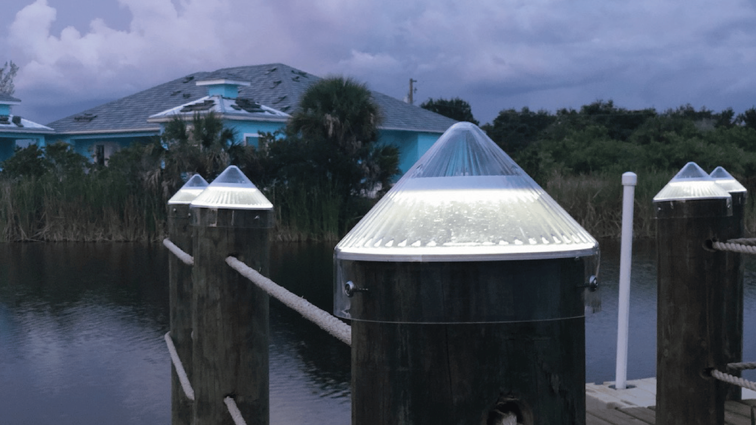 Doklite is the Original Solar Piling Cap - Made in the USA