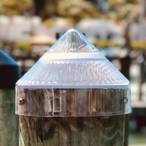 DokLite Solar Piling Light • Solar Dock Lights • Piling Lights